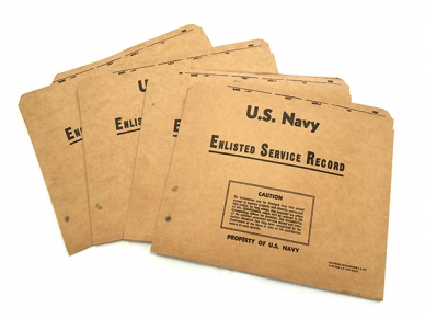 米軍実物 US NAVY フォルダー ENLISTED SERVICE RECORD FOLDER 4枚セット | ミリタリー琉球