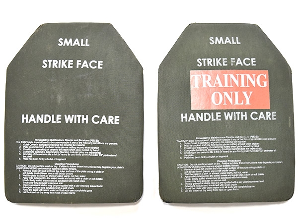 希少！米軍実物 Ceradyne E-SAPI TYPE VI S 防弾 プレート SMALL 2枚セット 7.62mm セラダイン ...